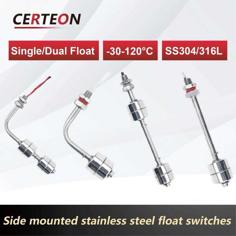 W Ac220v Side Mount Float Level Switch Stainless 304/316 Liquid Water ...