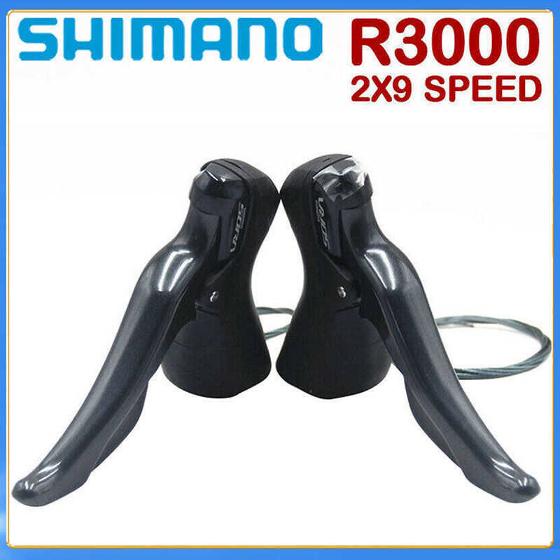 SHIMANO SORA ST R3000 Shifter 2X9 Speed Road Bike Dual Control Shift ...
