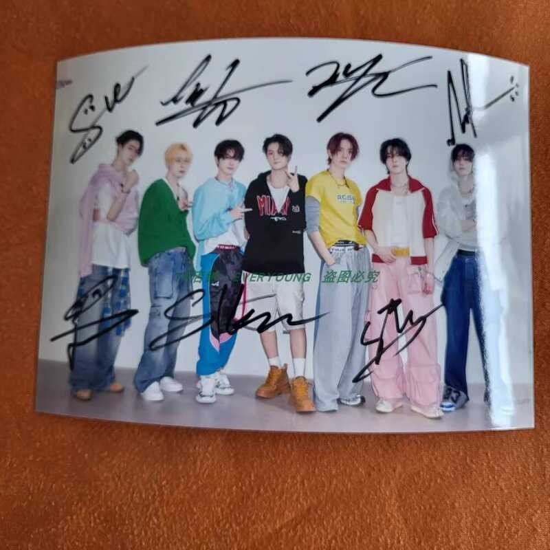 ENHYPEN Collectible Signature Photo 23cm Autographed Non-Printed k-pop ...