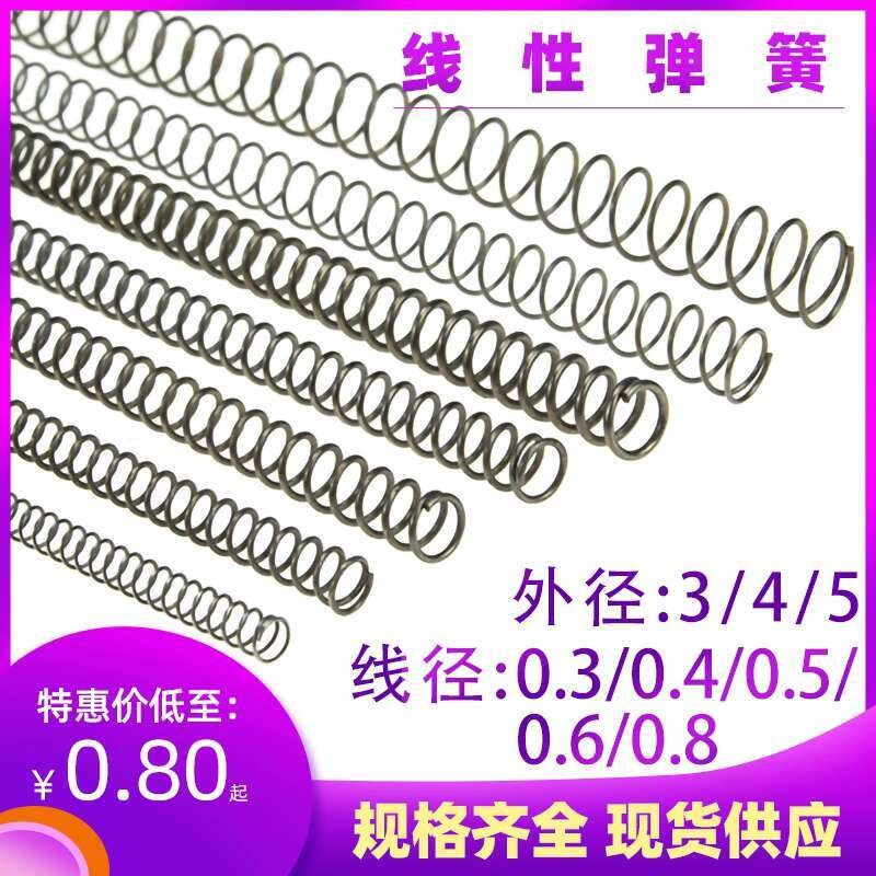 Black Linear Spring for Molds Round Wire Compression Spring 3/4/5 Wire ...