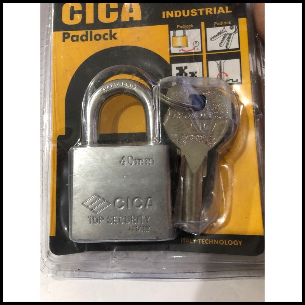 TOPLIFE 40mm CICA INDUSTRIAL PADLOCK SHORT,1PC (DND KEYS) | Shopee ...
