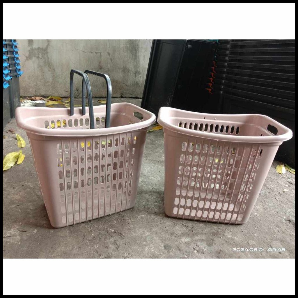 UNILUCKY LAUNDRY BASKET #565 PLASTIC HOLE BASKET WITH DESIGN AND HANDLE ...
