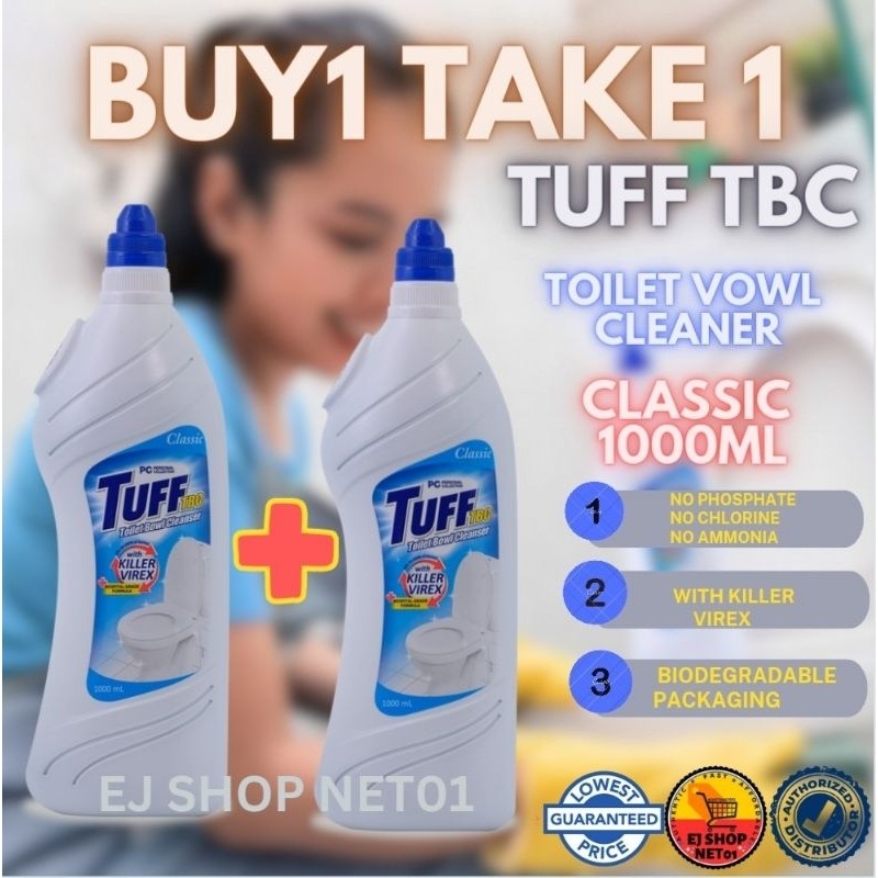 BUY 1 TAKE 1 TUFF TBC CLASSIC 1000ML TOILET BOWL CLEANER | Shopee ...