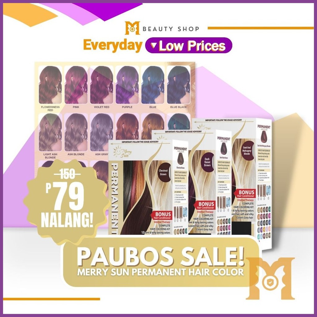 ♒ Merry Sun Permanent Hair Color | Ash Blonde | Ash Gray | Purple ...