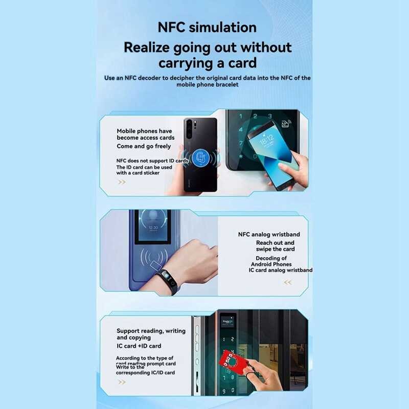 IC ID RFID Duplicator NFC PRO Reader Writer Bluetooth Support Android IOS Harmonyos Elevator 687 ...