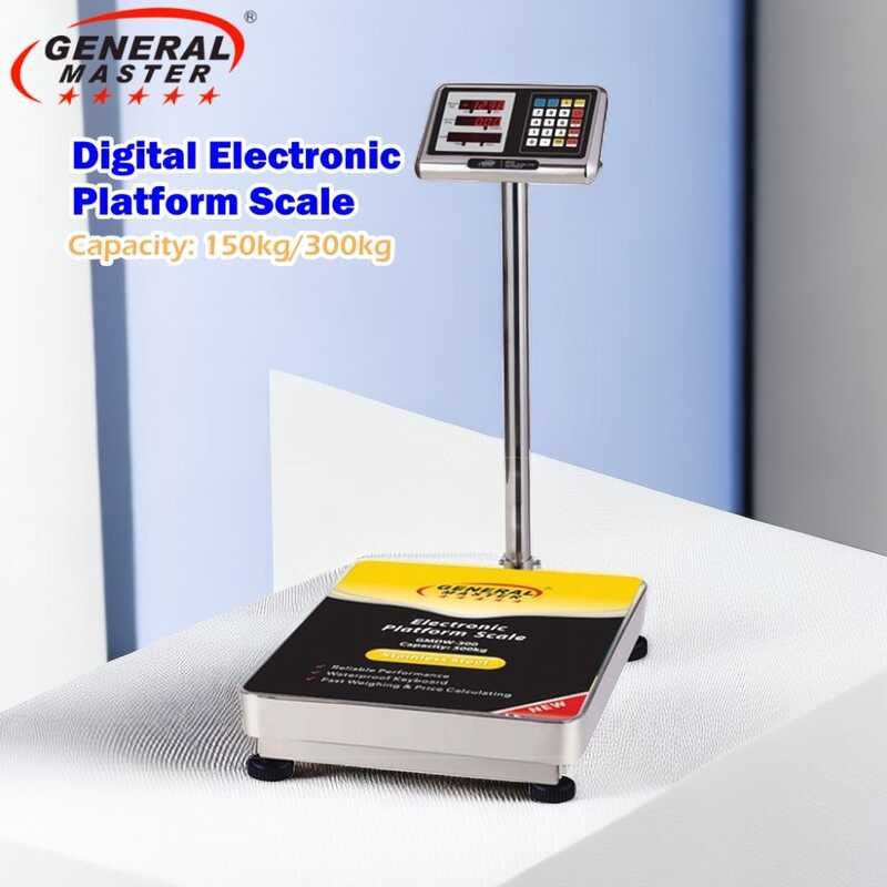 General Master 300Kg Digital Scale Electronic Platform Weighing GMDW 9F5 | Shopee Philippines