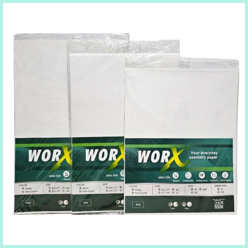 WORX Vellum Specialty Paper Ream of 25 Packs by 10 Sheets 90GSM ...