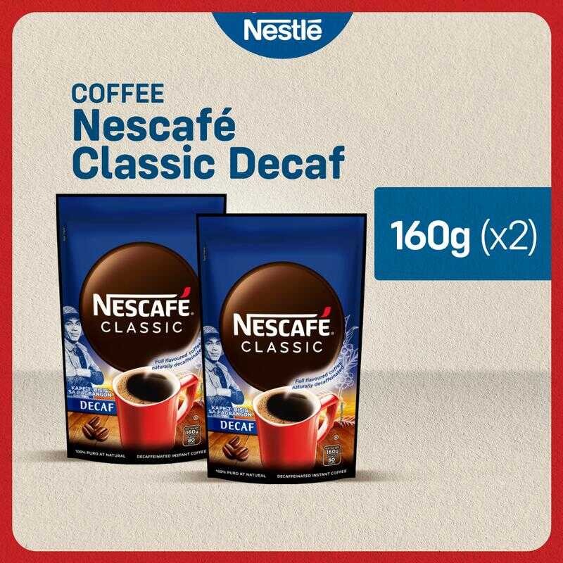 NESCAFÉ CLASSIC DECAF Instant Coffee 160G - Pack Of 2 65A | Shopee ...