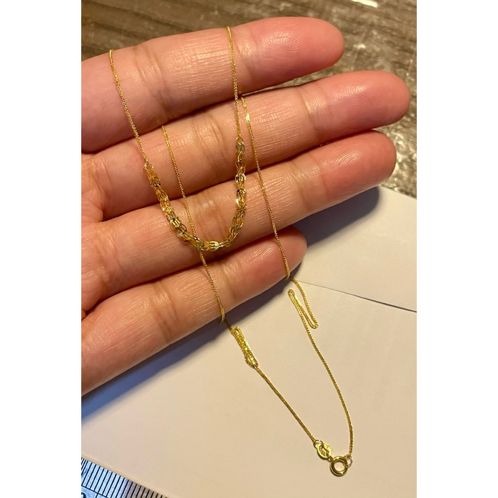 PAWNABLE 18K Saudi Gold Palay/Damascus Centered Necklace(lightweight ...