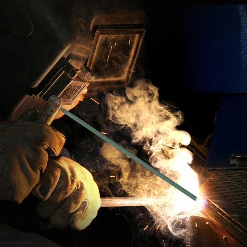Green Welding Rods Low Melt Point for Quick Carbon Steel & Galvanized ...