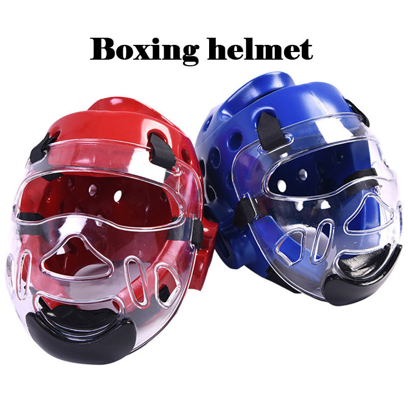 Kick Boxing Helmet Professional Taekwondo Head Protector PU Karate Thai ...