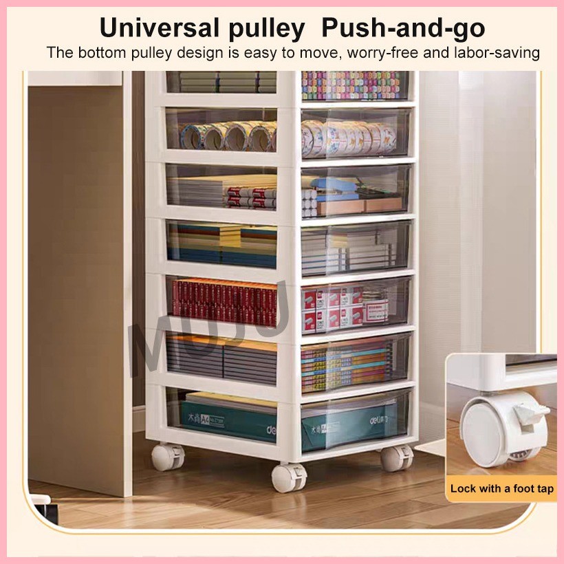 Drawer cabinet with wheels and filing cabinet Suitable for storing ...