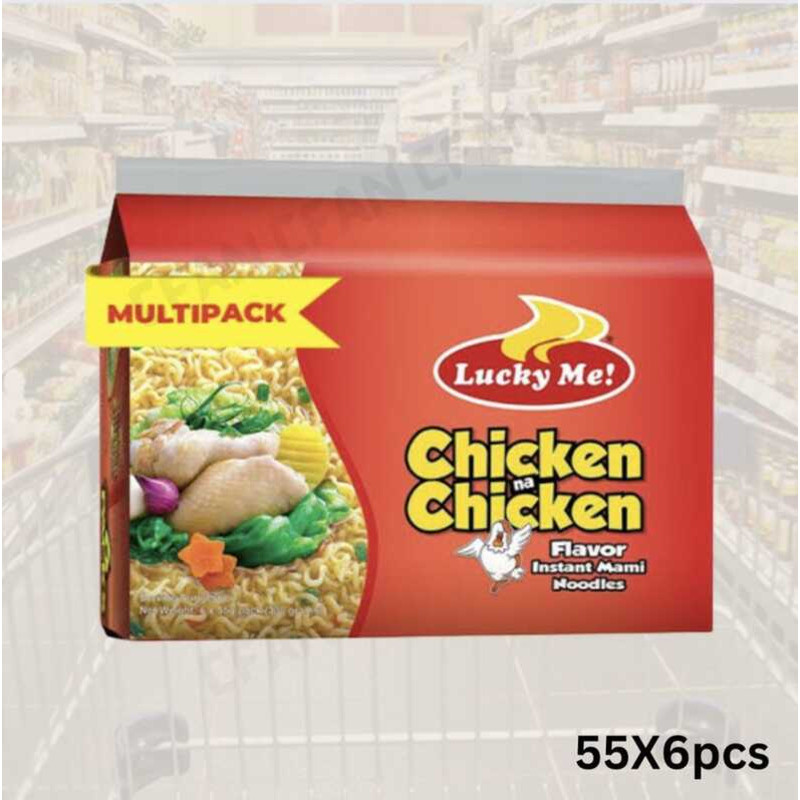 078 Lucky Me Noodles Beef Chicken Bulalo Multipack 55G X 6 | Shopee ...