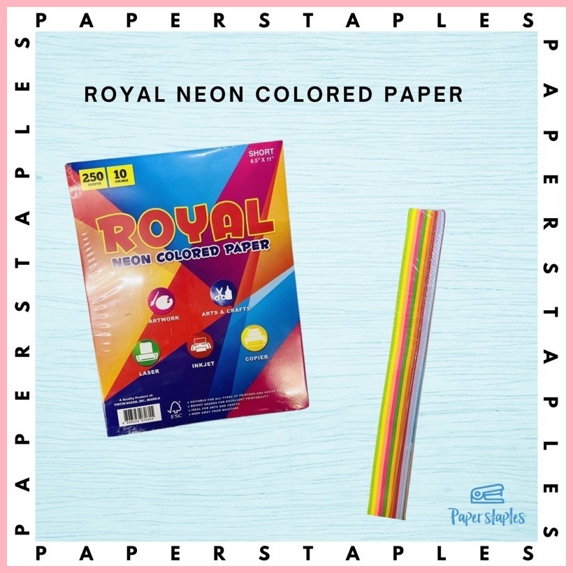 Royal Colored Paper Assorted (250pcs) | Shopee Philippines