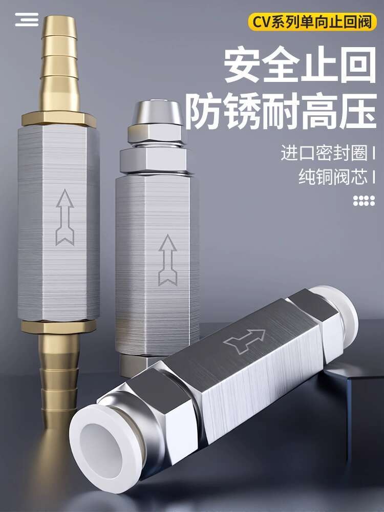 ☑♥ Pneumatic One-Way Valve Check Valve Air Compressor Air Pump Gas ...