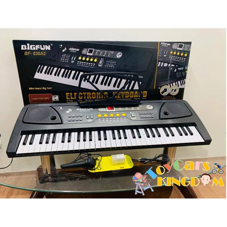 Electronic Keyboard Piano 61 Mini Keys BigFun with Small Microphone and ...