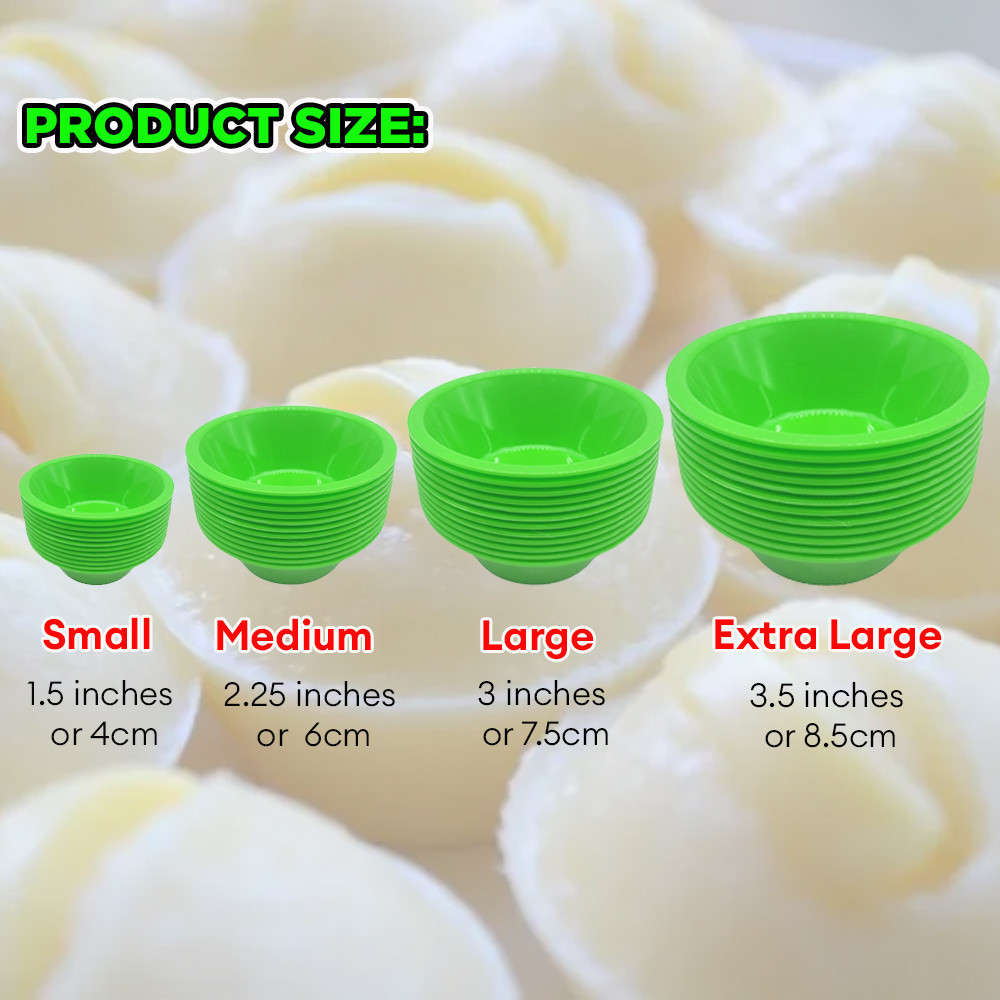 Wintop 12pcs Plastic Steamer Molder Set – Small Medium Large XL Puto ...