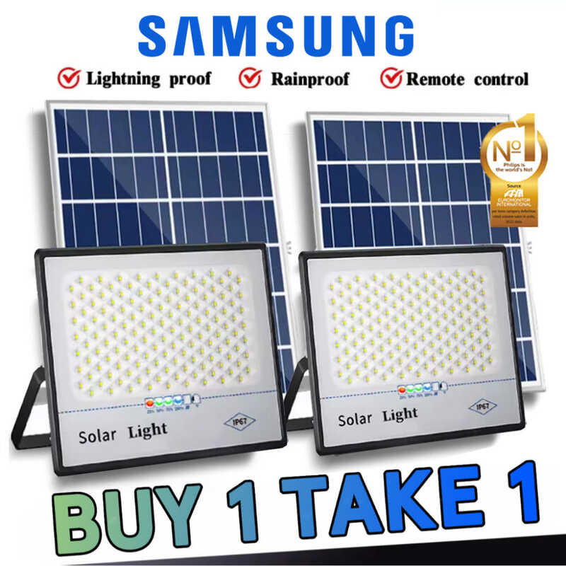 3000W Solar Light Outdoor Waterproof Lights With Panel Original Remote ...