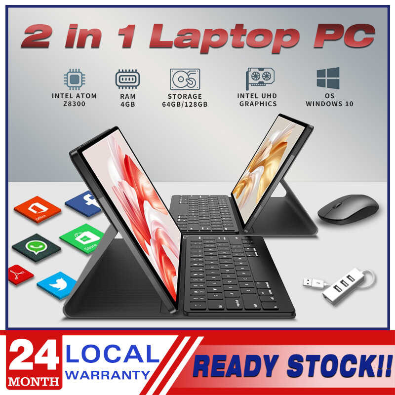 2In1 Laptop Intel Quad Core Processor 4Gb Ram+ 128Gb ROM HD IPS Touch ...