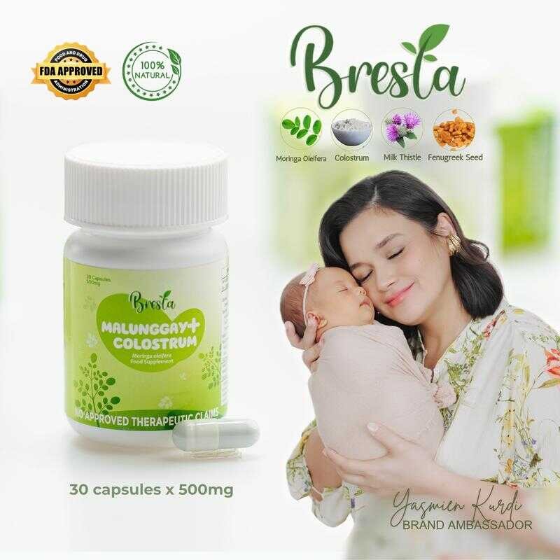 213 BRESTA Malunggay + Colostrum Capsules 500Mg - Complete Lactation ...