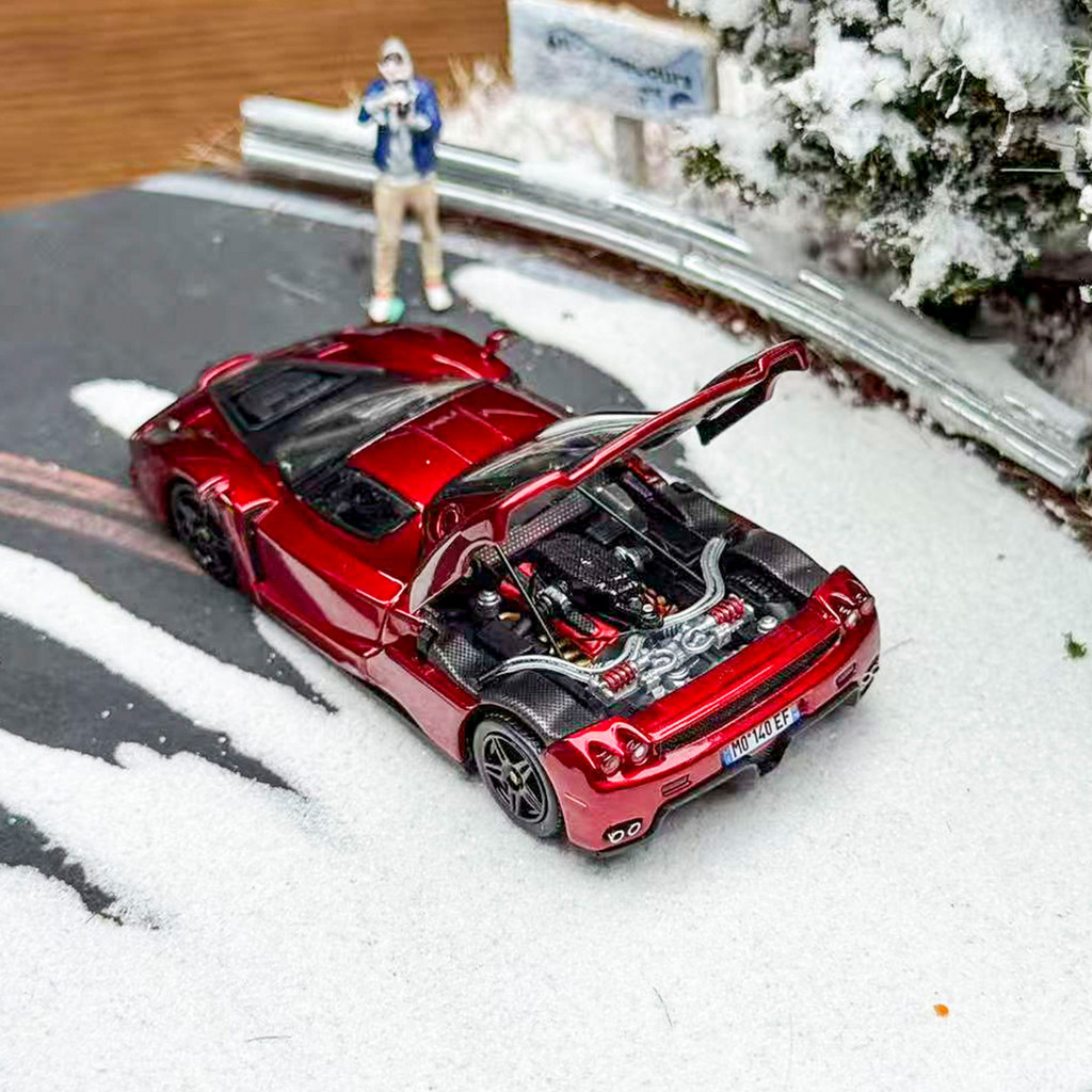 King Model 1/64 Ferrari ENZO Metal Red Diecast car Car Model Simulation ...
