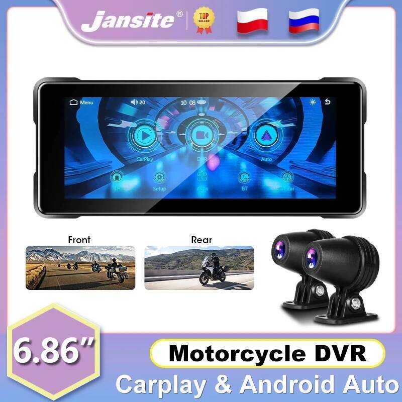 Jansite DVR Dash Cam IPS Screen Wireless Recorder Carplay Auto ...