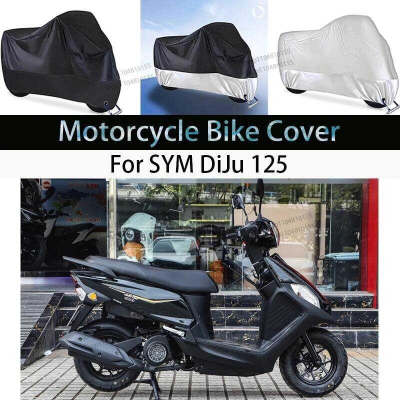 For 2 1 SYM Diju 125 Motorcycle Cover Moto Rain Waterproof Dustproof ...