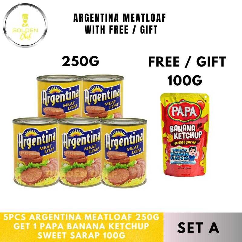 Argentina Meat Loaf Bundle Deals 250G 5S + 1S Papa Banana Ketchup 100G ...