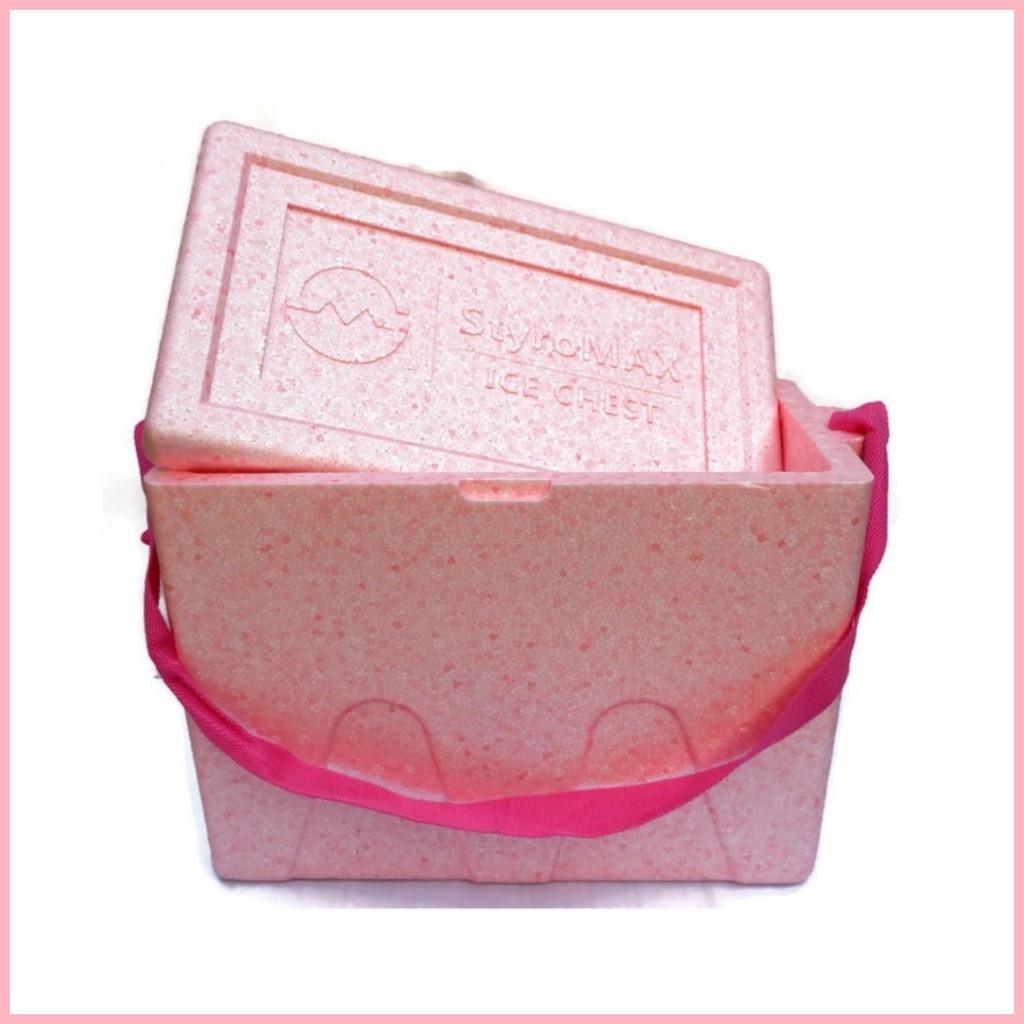 STYRO FOAM BOX ICE COOLER/ICE BOX ICE CHEST CLOTH HANDLE | Shopee ...