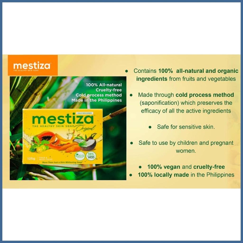 ♨ ☢ Mestiza Face & Body Soap Original 60 g | Shopee Philippines