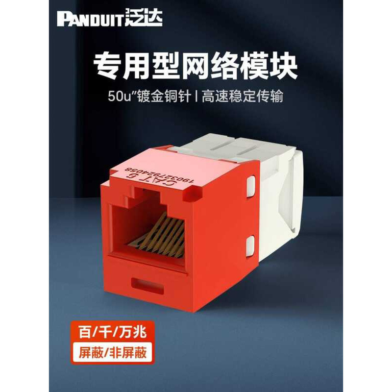 Panduit Cat5e Cat6 Cat6e Non-Shielded RJ45 Network Cable Module ...