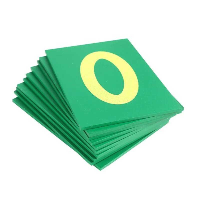 W New-Sand Number Montessori Reaching Aids 0-9 Green Board Kindergarten ...