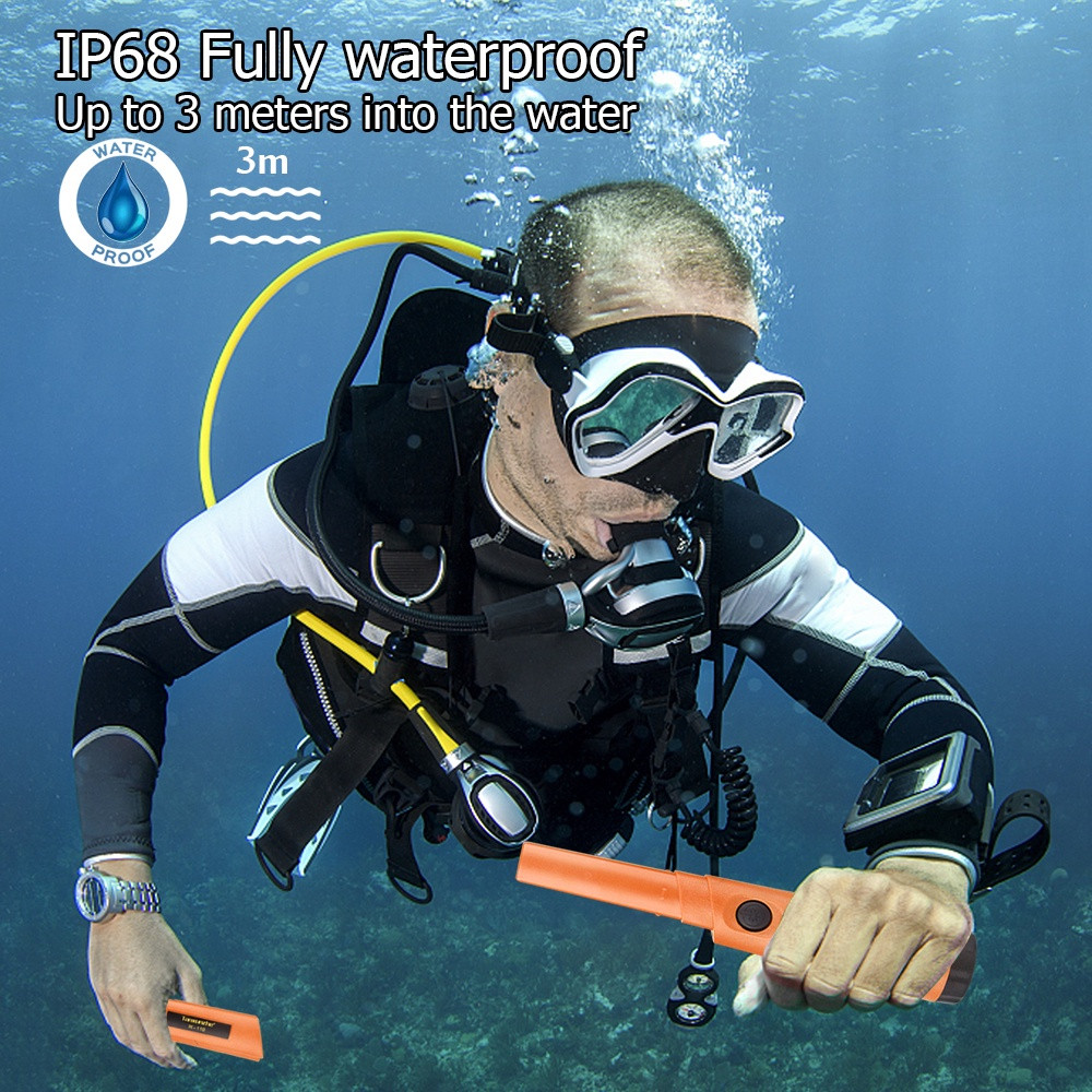 Portable Metal Detector Waterproof Handheld Detector Gold Silver ...