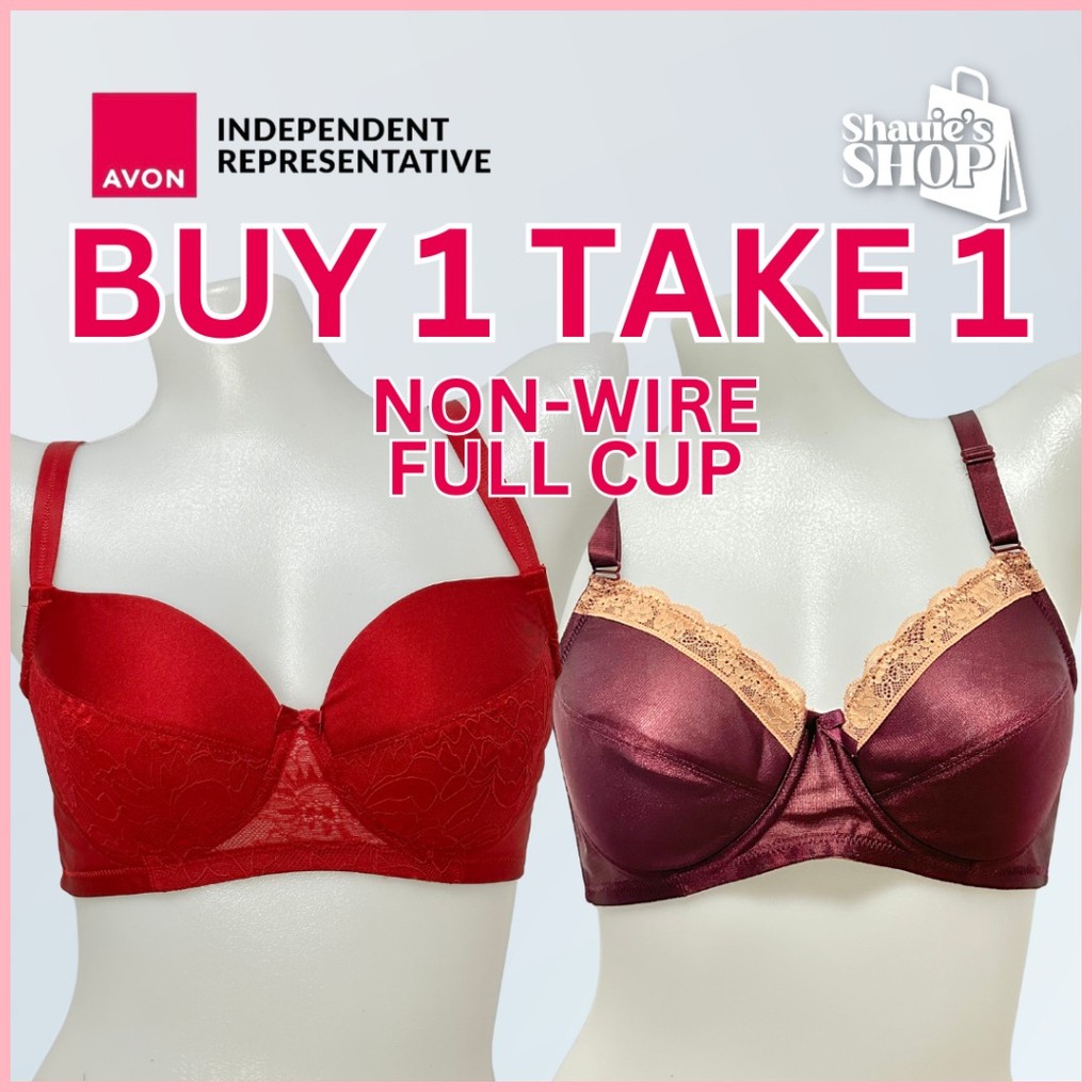 BUY 1 TAKE 1: AVON Non-Wire Full Cup Bra ( Louise + Bam ) | Shopee ...