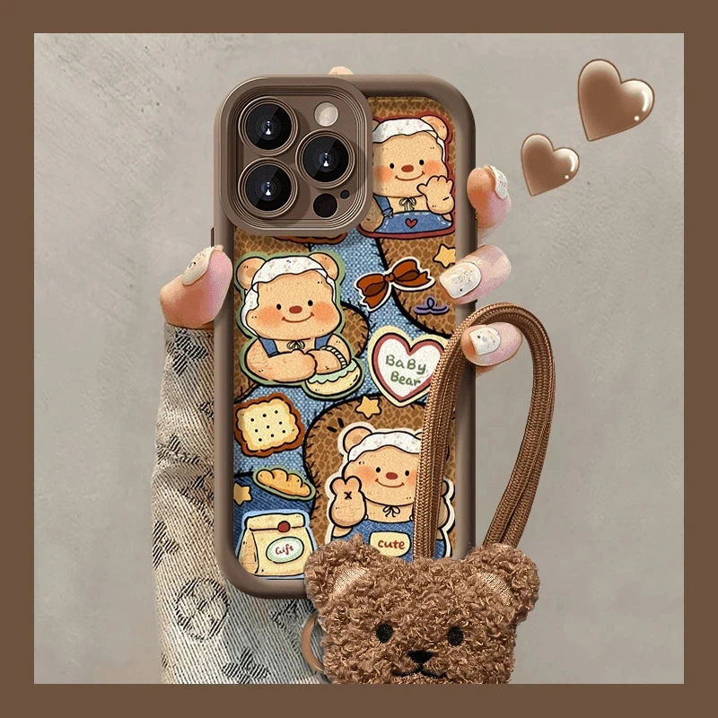 Tecno Spark Go 2 1S 2024 Go 2023 Cute little bear phone case doll ...