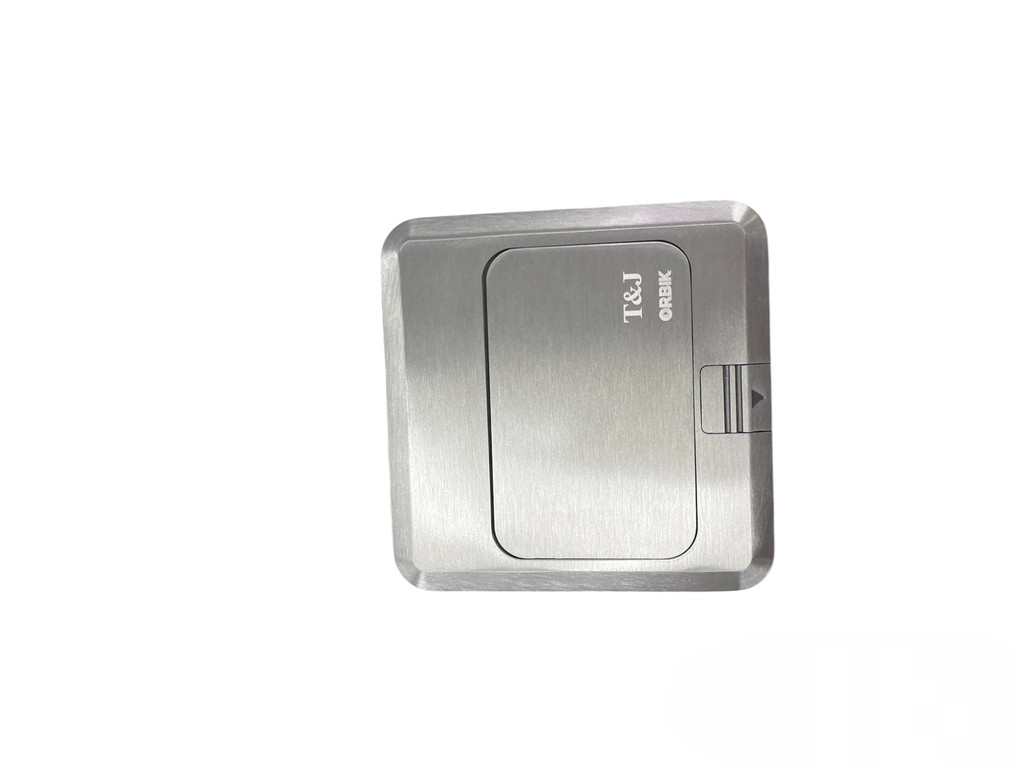 T&J Floor Outlet Pop-up 1 Gang CAT6 Outlet with Metal Utility Box Pop ...
