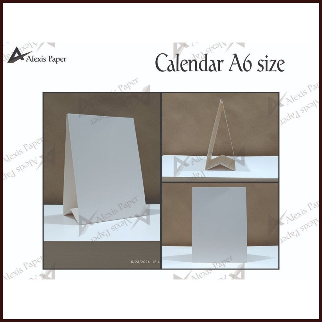 Foldcote for A6 Portrait Desk Calendar Standee 300gsm|330gsm Size: 4 ...