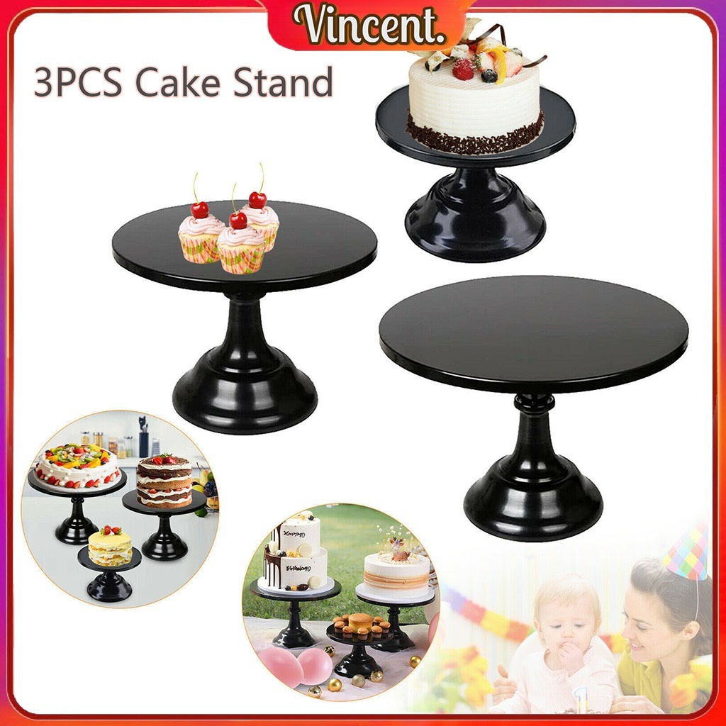 3-piece set of iron cake rack dessert rack paper cup cake rack fruit ...