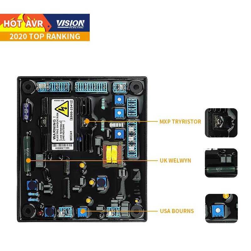 Mx341 3 Phase Avr Price CE Mx341 Brushless Generator Stabalizer ...