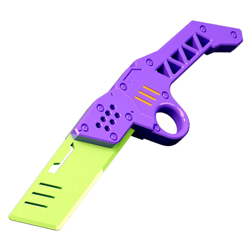Gravity 3D Printed Carrot Knife Toy Ejection Knife Butterfly Knife ...