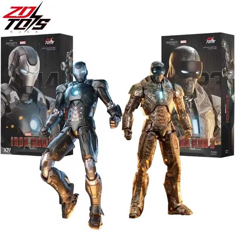 ZD Original Iron Man Mk14 Mk23 Shades 1/10 Marvel Legend Action Figure ...