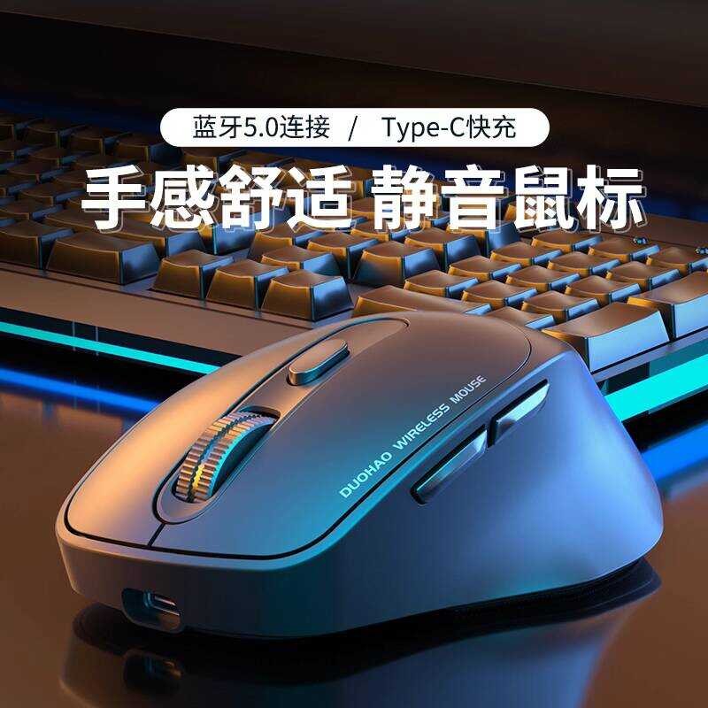 Type-C Interface Bluetooth Wireless Mouse Rechargeable Silent Noiseless ...