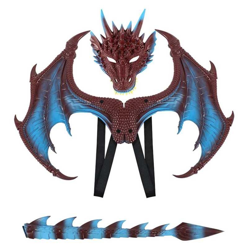 Dinosaur Fire-Spewing Big Wings Prop Halloween Cosplay Back Children's ...