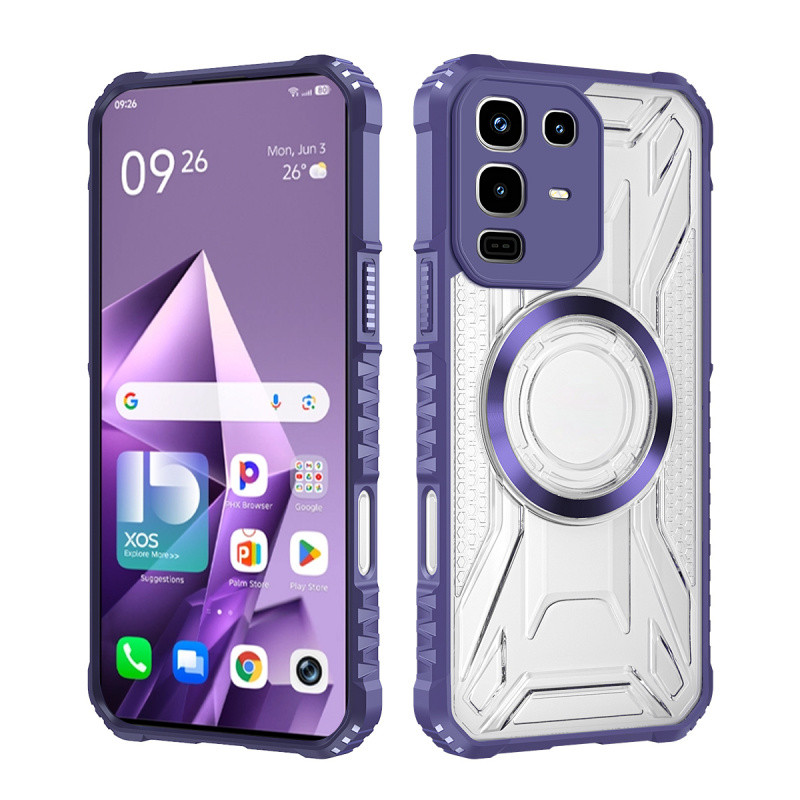 Armored Transparent Magnetic Phone Case For infinix Hot 50i 50 Pro Plus ...