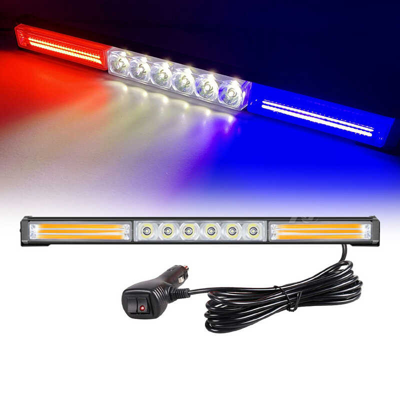 60E LED Warning Light Bar Police Car Strobe Emergency Beacon Autos ...