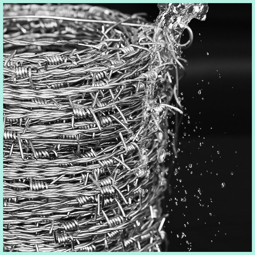 Barbed Wire 1Roll Anti-Climb Steel Fencing Wire 50/80/100/120M Protect ...