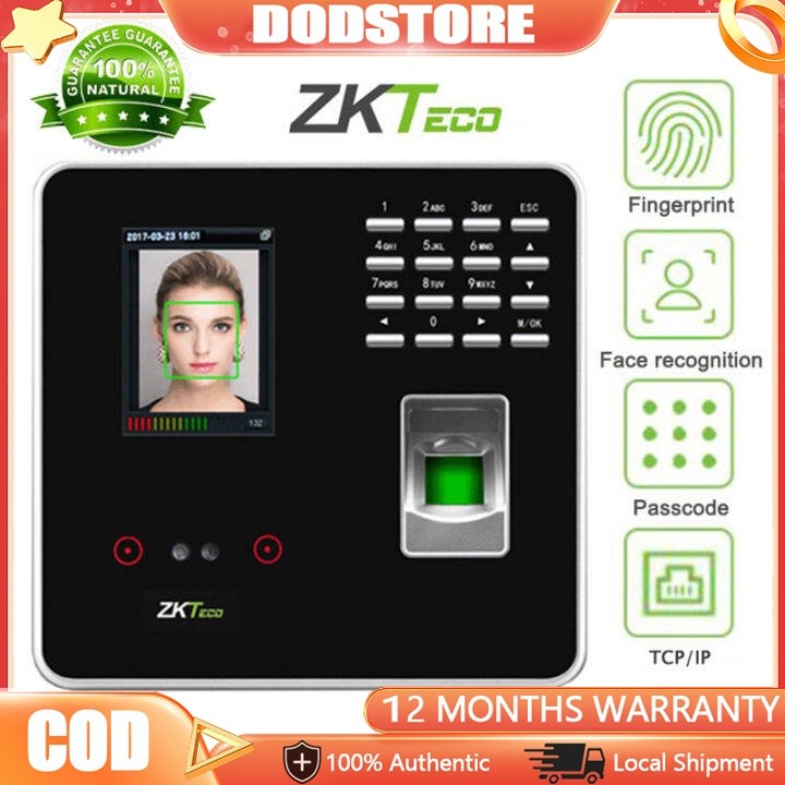 ZKTeco Biometrics Time Attendance Machine LCD Screen Fingerprint ...