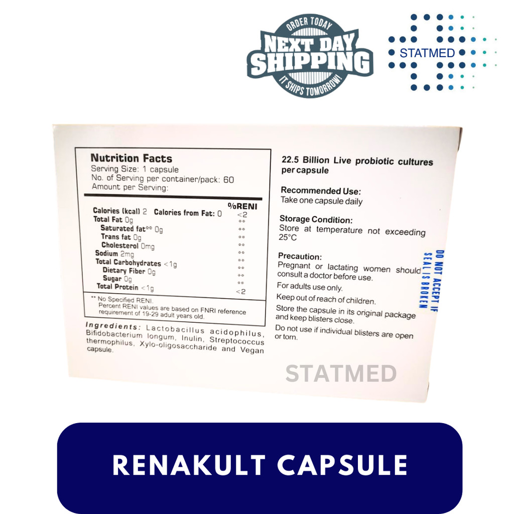 Renakult Probiotics Capsule l 10, 30 & 60 Caps | Shopee Philippines