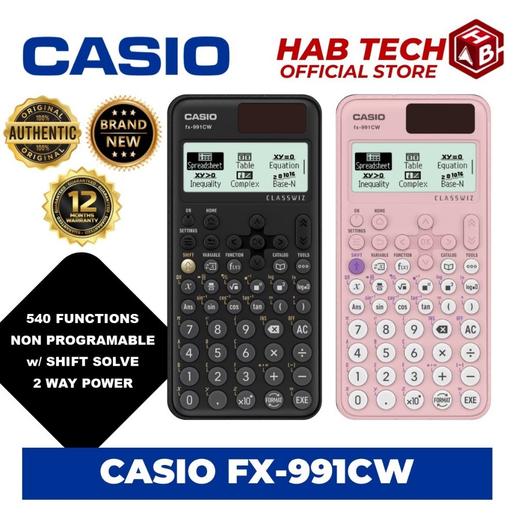 Casio FX-991CW Classwiz Scientific Calculator FX991 991cw | FX-991EX successor | Shopee Philippines