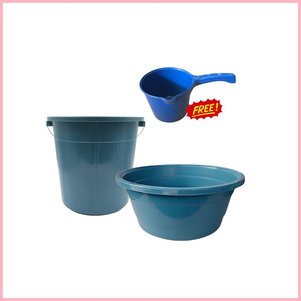 Its Shop Time Big Basin Laundry with 15L Water Pail and Water Dipper ...
